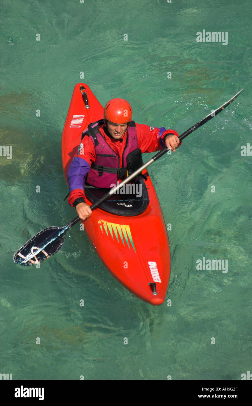 Slovenia Julian alps Triglav National Park Soca river close up from ...