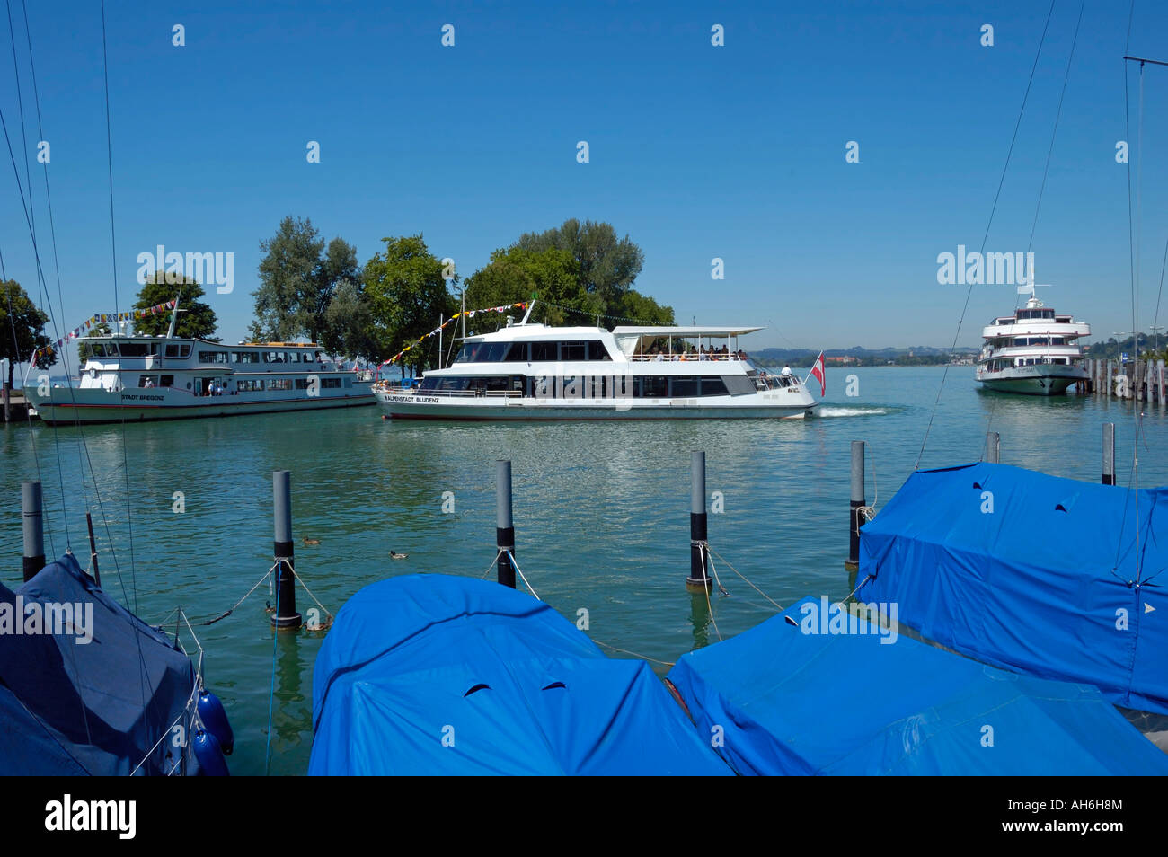 Bregenz harbour, Lake Constance, Austria Stock Photo - Alamy