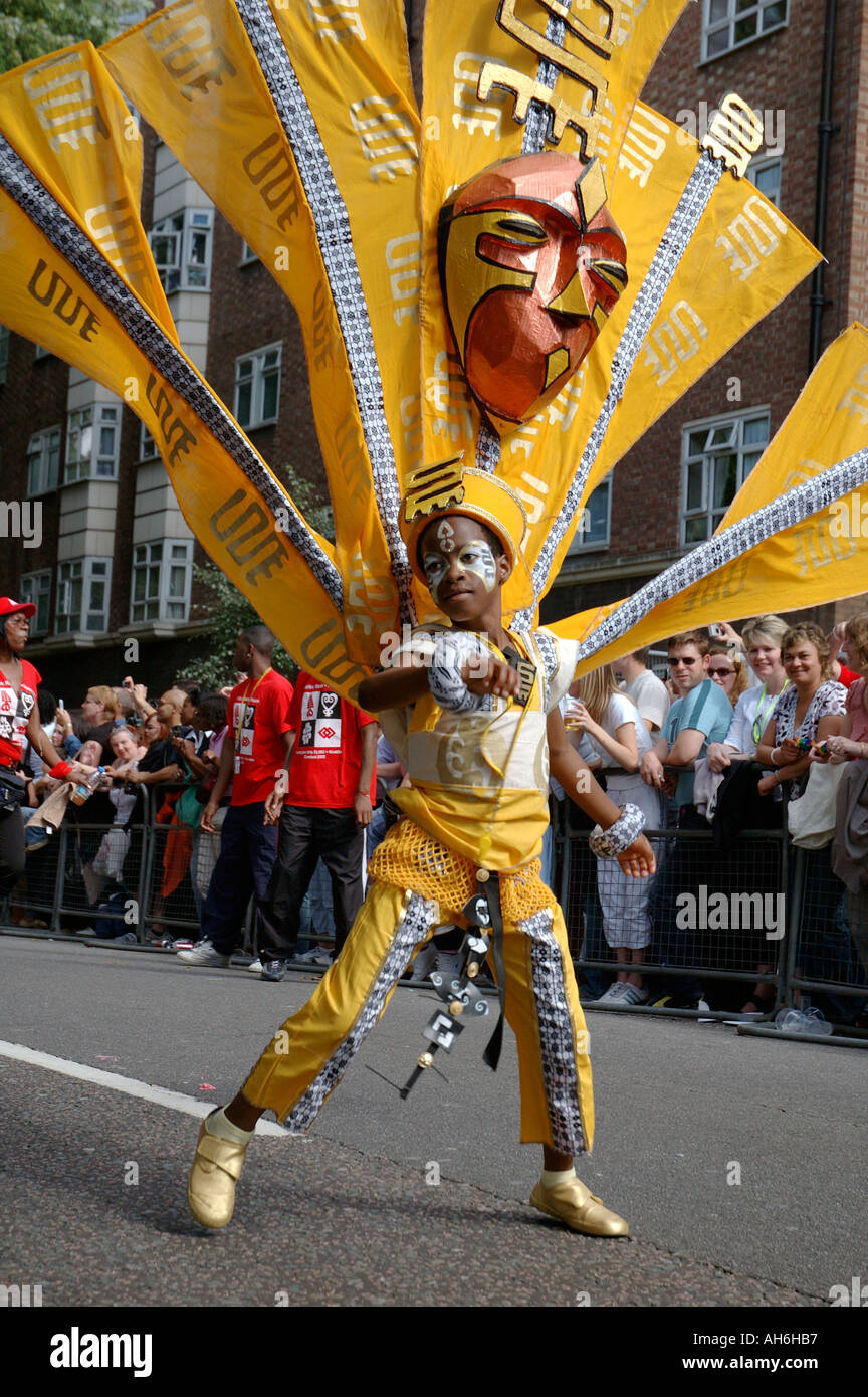Dancers and performers at annual Notting Hill carnival parade through ...