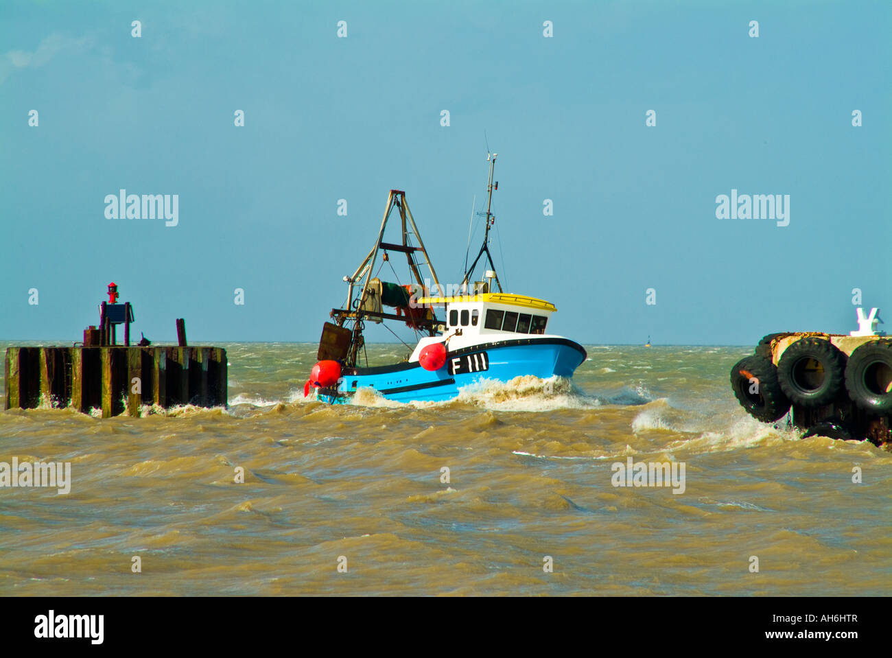 Fishing Boat, Kent Coast Stock Photo - Alamy