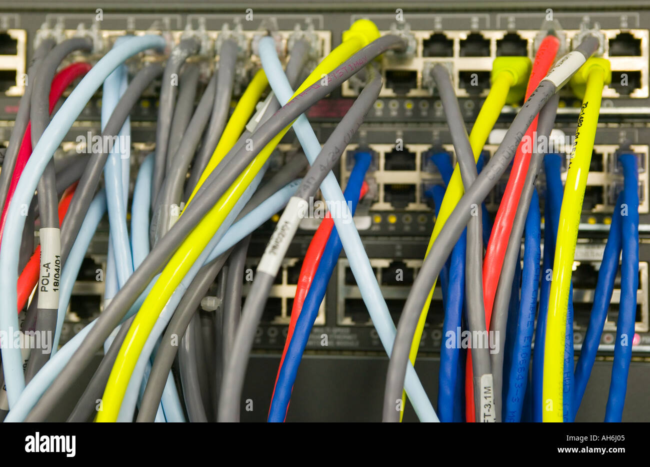 Data Centre Cables Stock Photo - Alamy