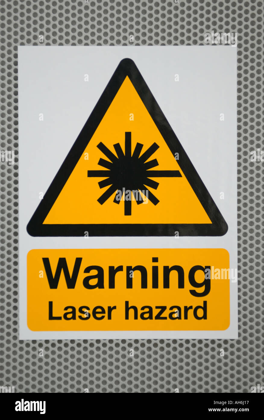 Laser hazard sign hi-res stock photography and images - Alamy