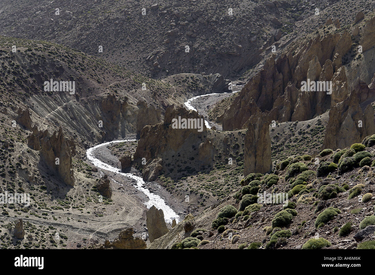 M goun river in Oulilimt valley High Atlas Region Morocco Stock Photo ...