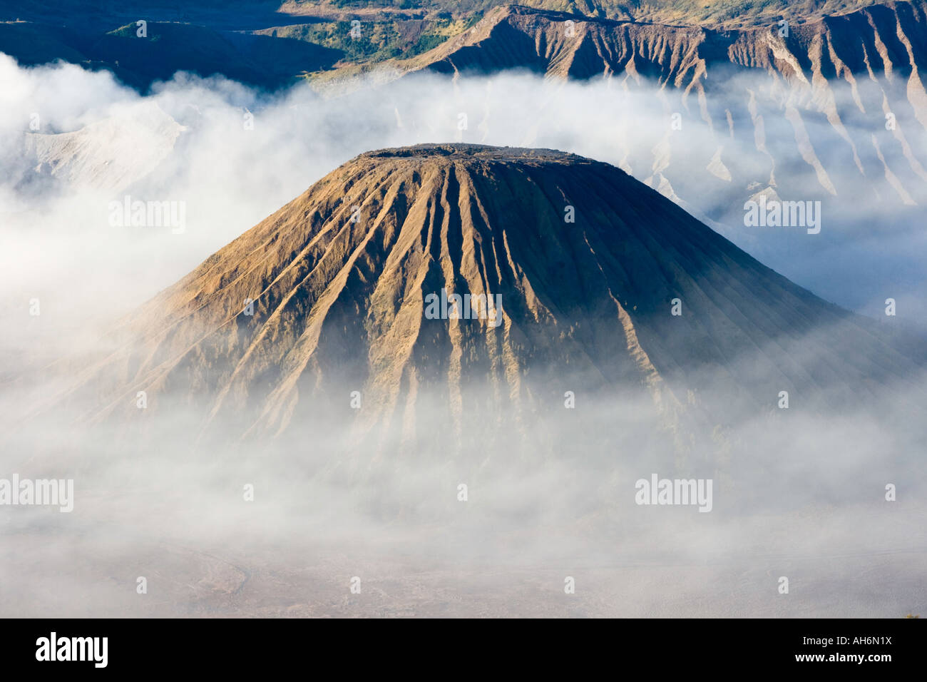 Gunung Batok or or Mount Batok Gunung Bromo area Java Indonesia Stock ...