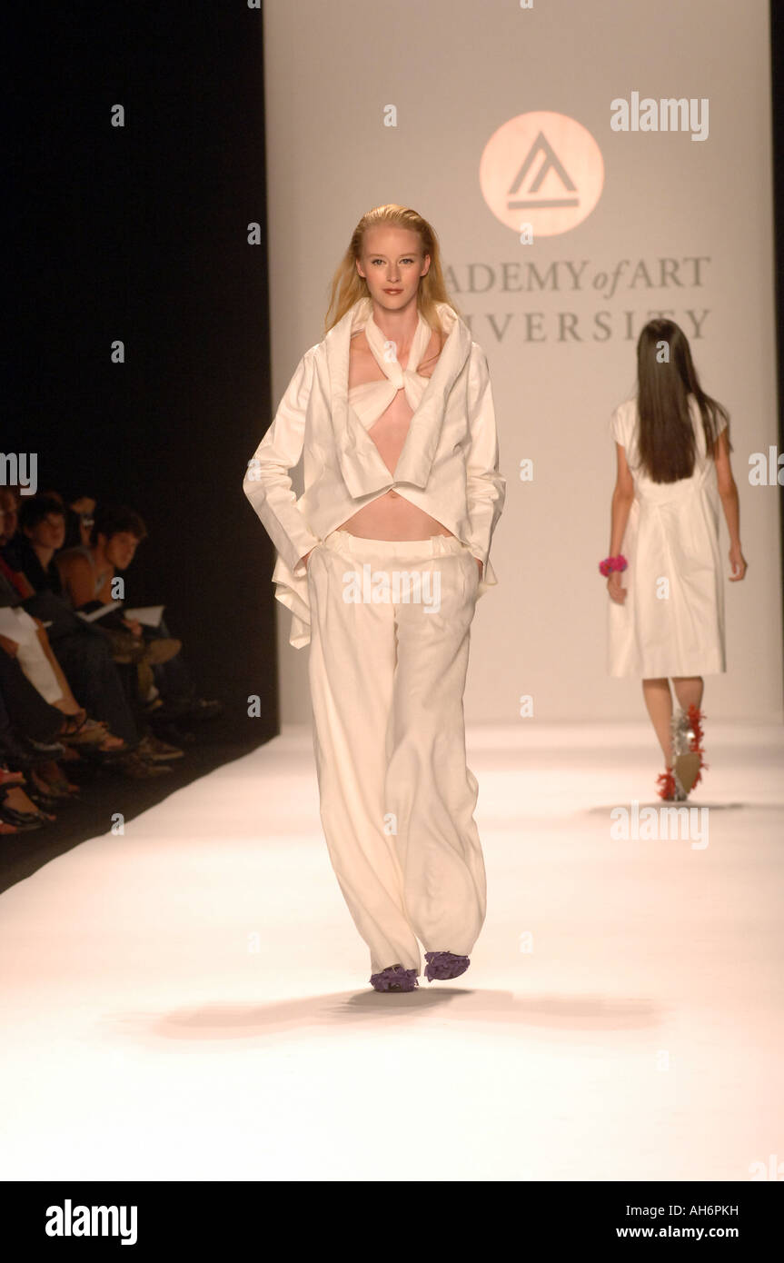 Models display designs from students of the Academy of Art University ...