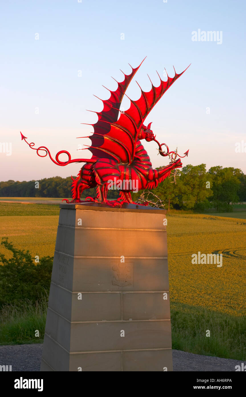 WW1 Welsh 38th Division Memorial Mametz Wood The Somme Picardy France ...