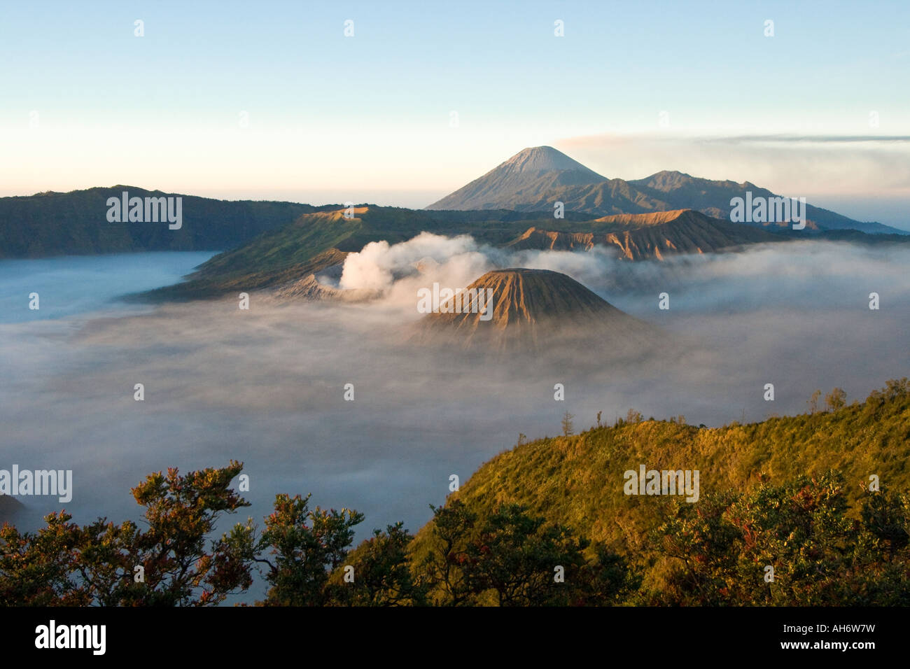 Gunung Bromo or Mount Bromo area Java Indonesia Stock Photo - Alamy