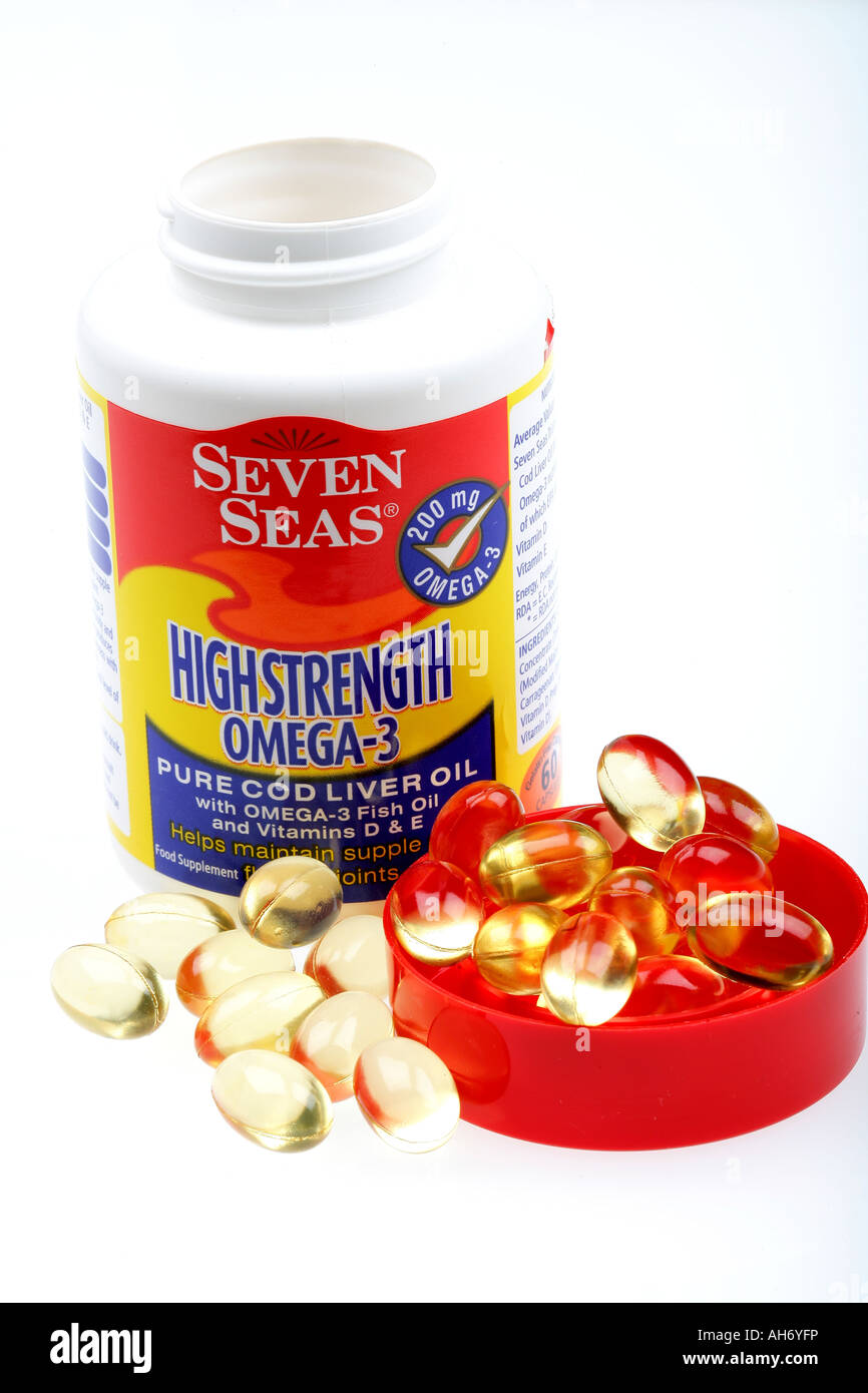 Omega 3 Capsules Stock Photo - Alamy