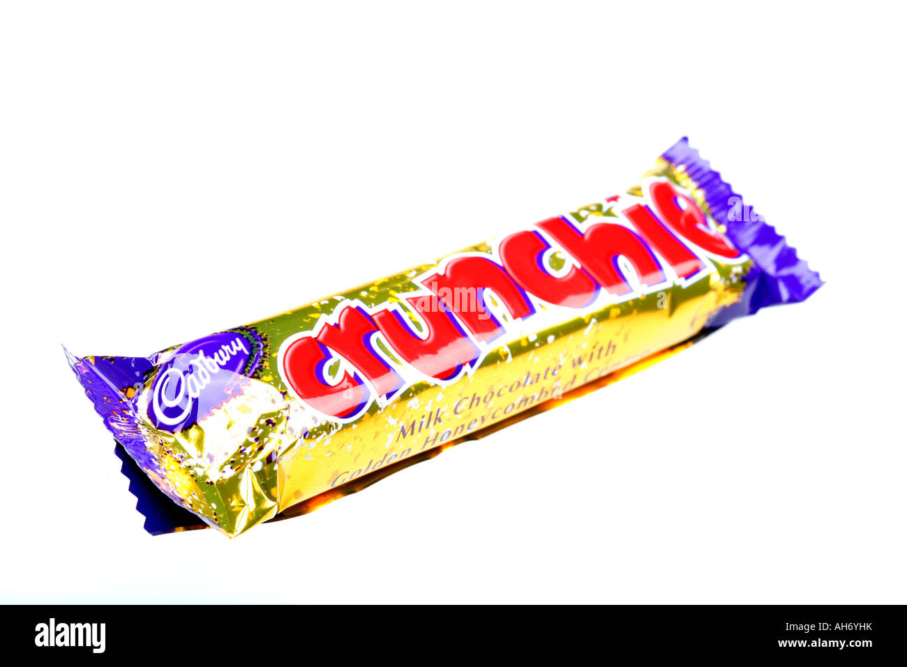 Crunchie Chocolate Bar Stock Photo - Alamy