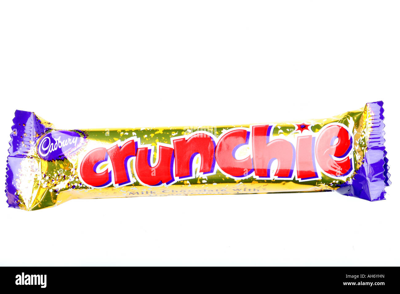 Crunchie Chocolate Bar Stock Photo - Alamy