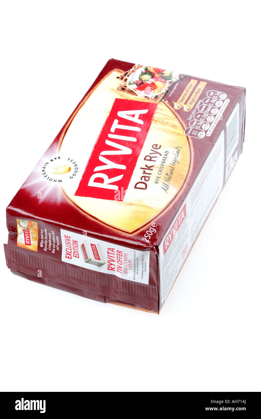 Dark Rye Crispbread Stock Photo - Alamy