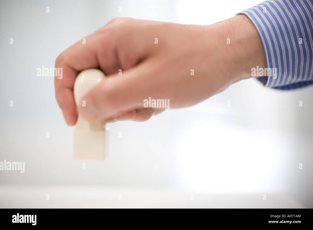 Affixing a seal to document Stock Photo - Alamy