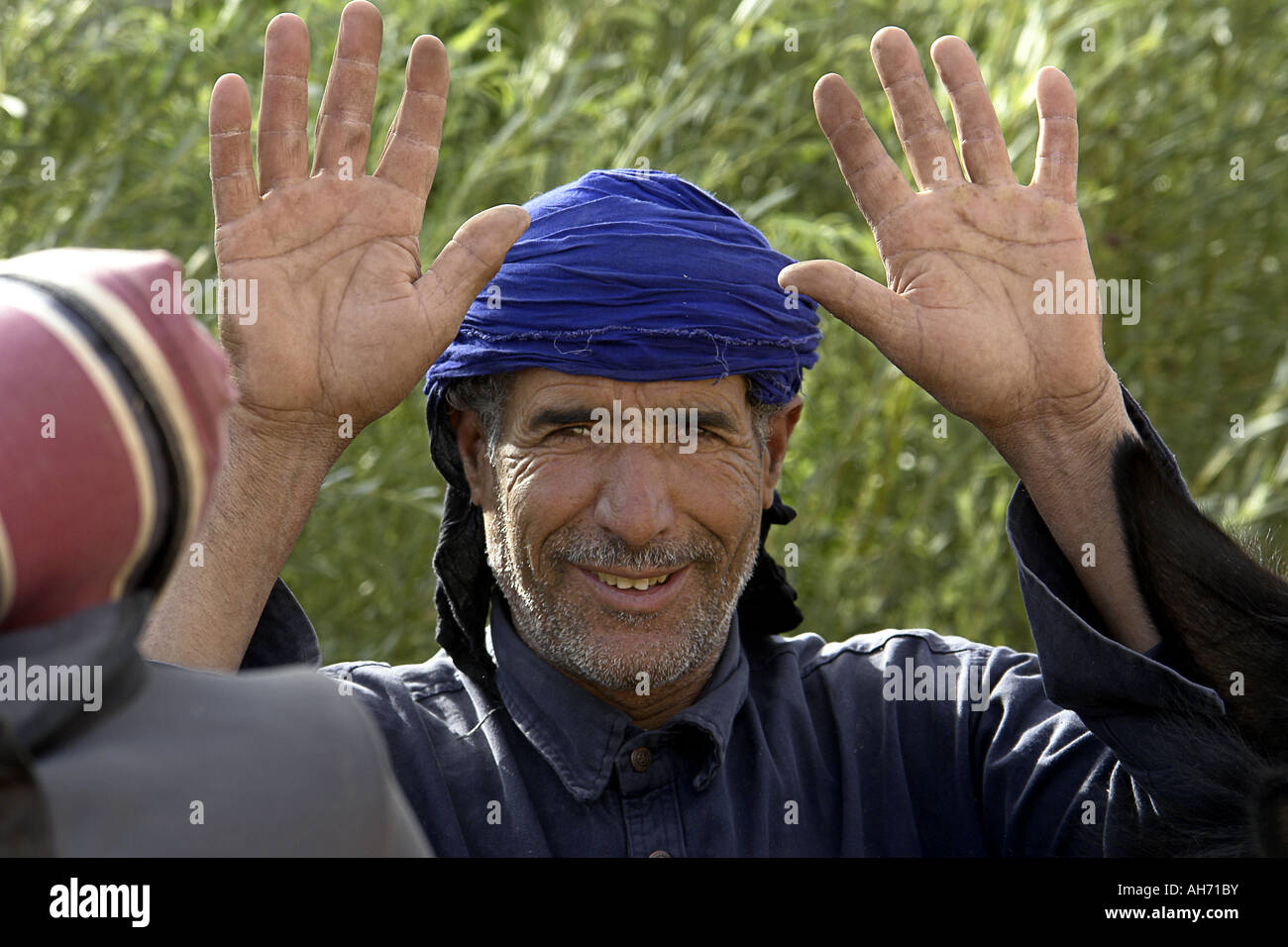 Mule driver portrait High Atlas Morocco Stock Photo - Alamy