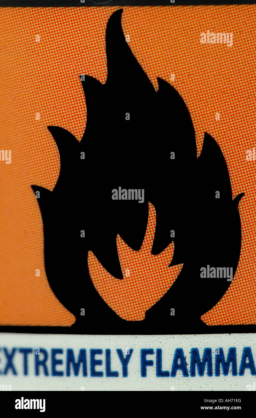 Fire flammable warning hi-res stock photography and images - Alamy