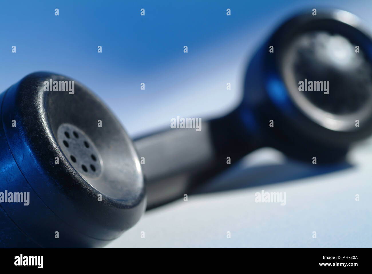 Old Bakelite Phone Handset close up Stock Photo - Alamy