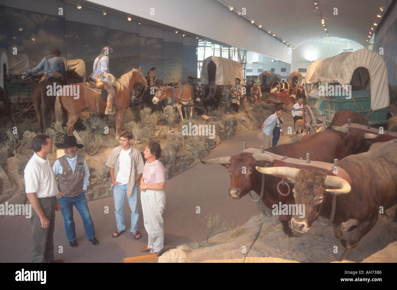 Inside the Oregon Trail Museum at Baker Oregon Stock Photo - Alamy