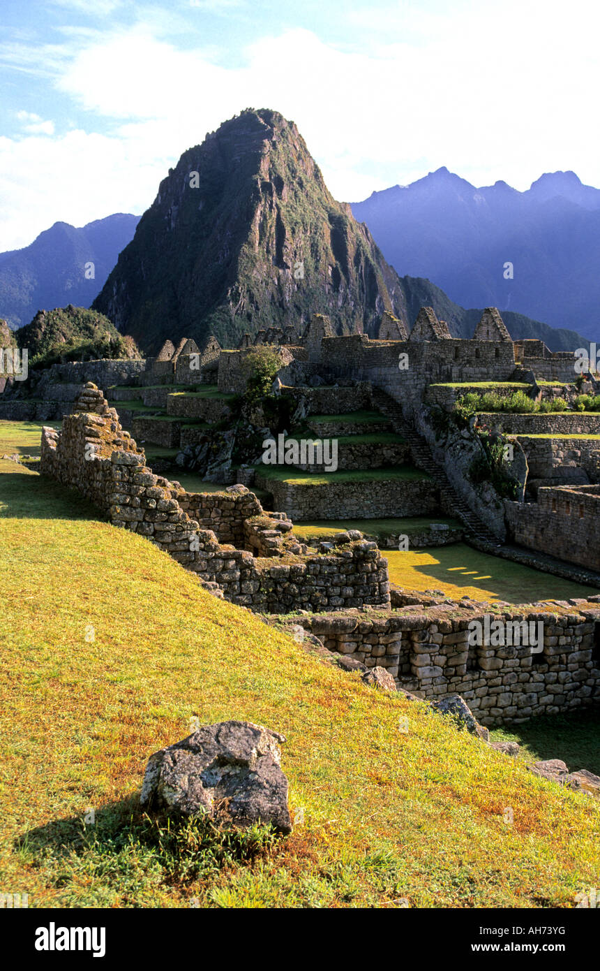Incan ruins of Machu Picchu at the UNESCO World Heritage site near ...