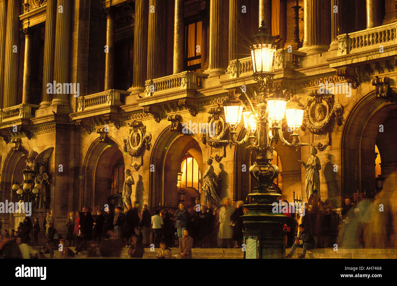 Opera House at night Paris France Stock Photo - Alamy