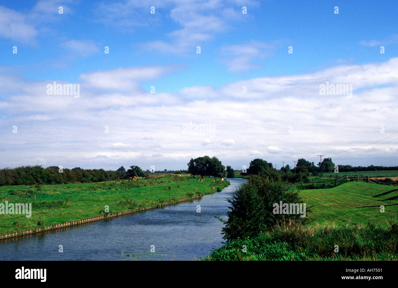 Great river Ouse Stretham Cambridgeshire England Stock Photo - Alamy
