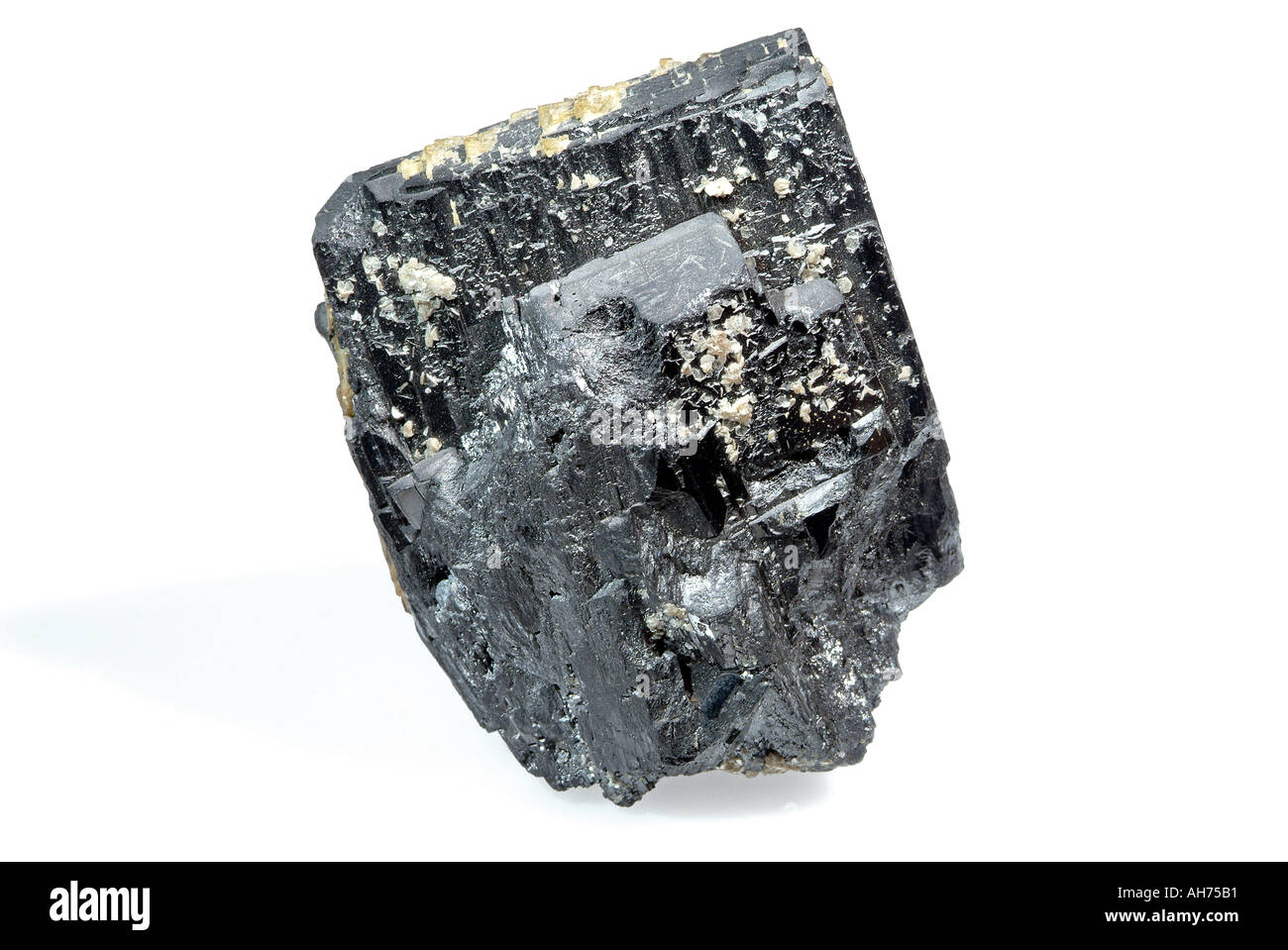 Mineral Wolframite, Large single blade crystal with siderite ...