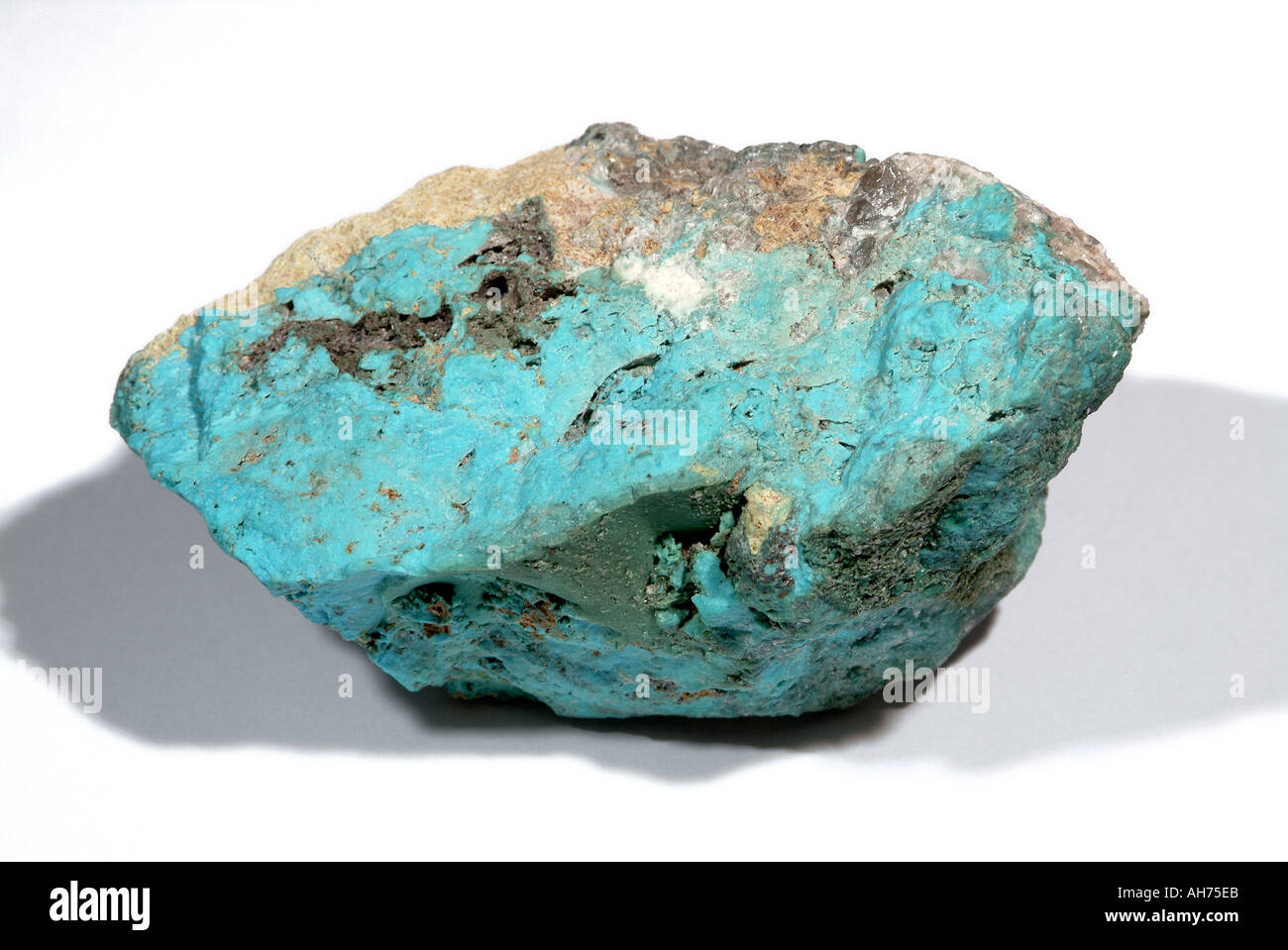 Mineral Turquoise, Turqoiuse with granite, Gunheath pit, Bugle ...