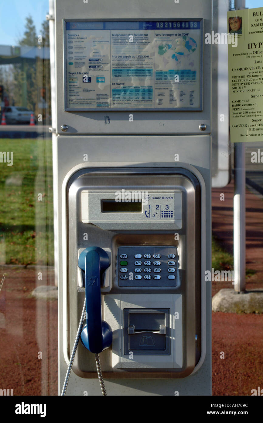 Public Telephone France Telecom Stock Photo - Alamy