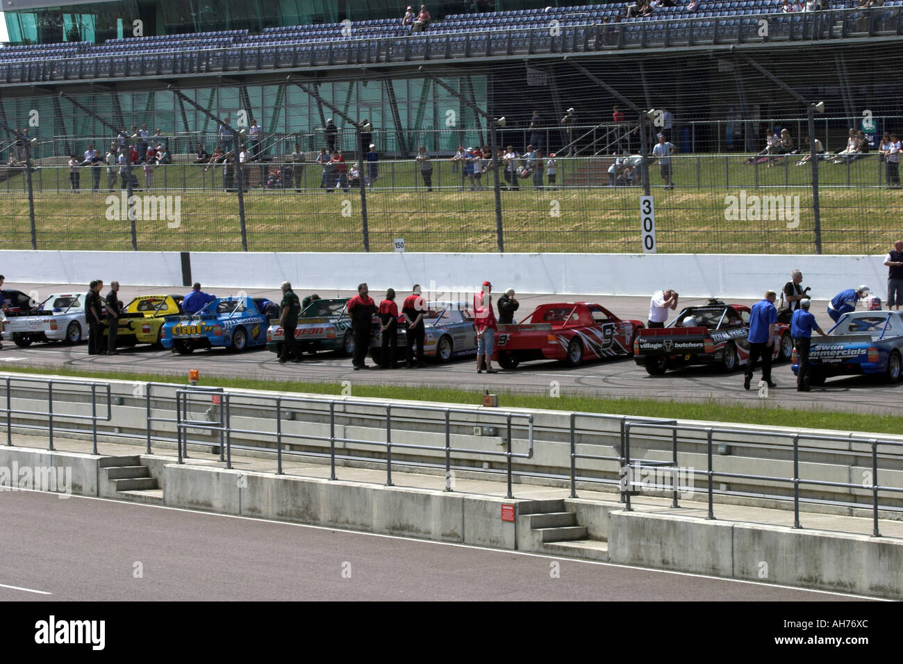 V8 Nascar stock car in pit lane Stock Photo - Alamy