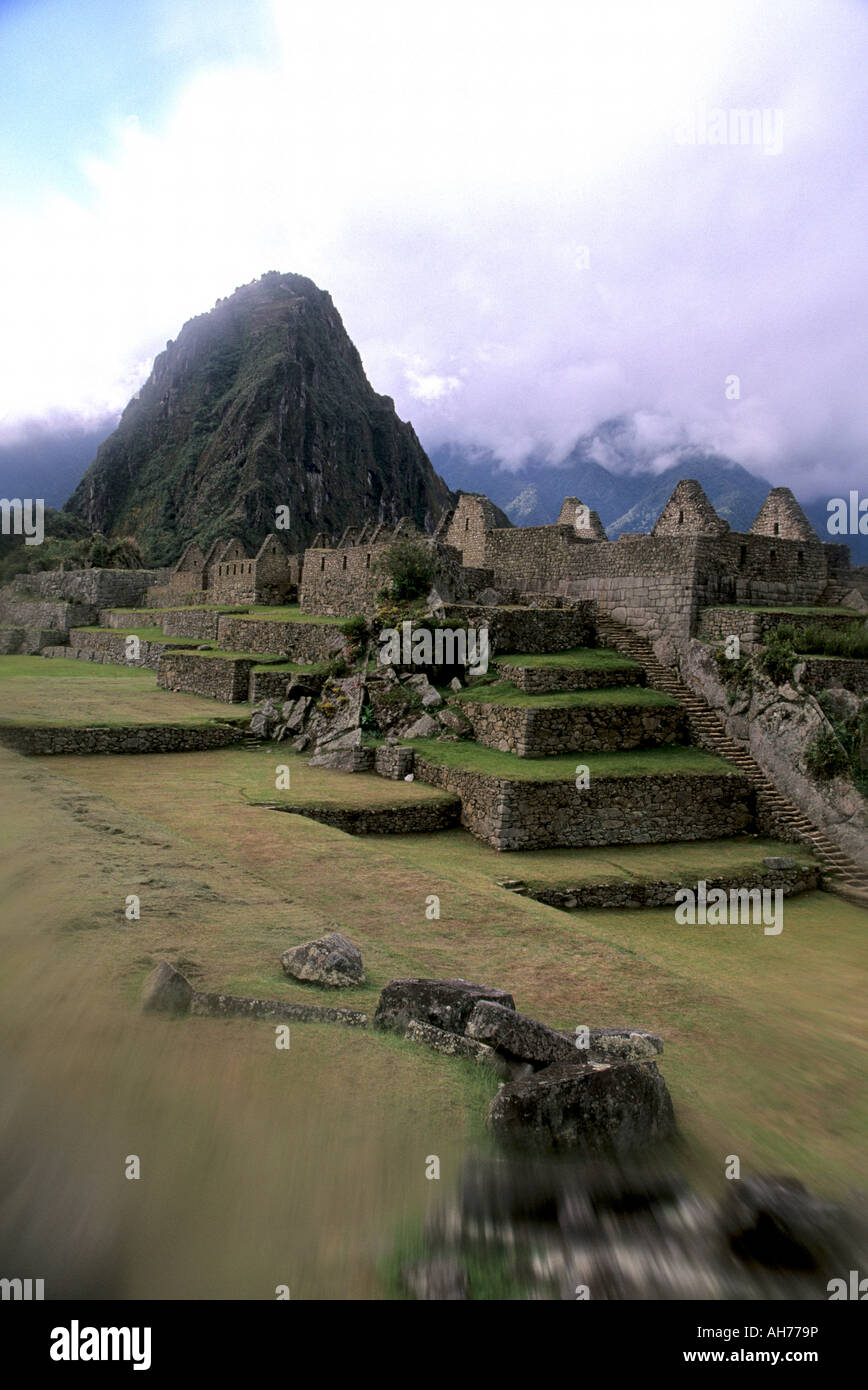 Incan ruins of Machu Picchu at the UNESCO World Heritage site near ...
