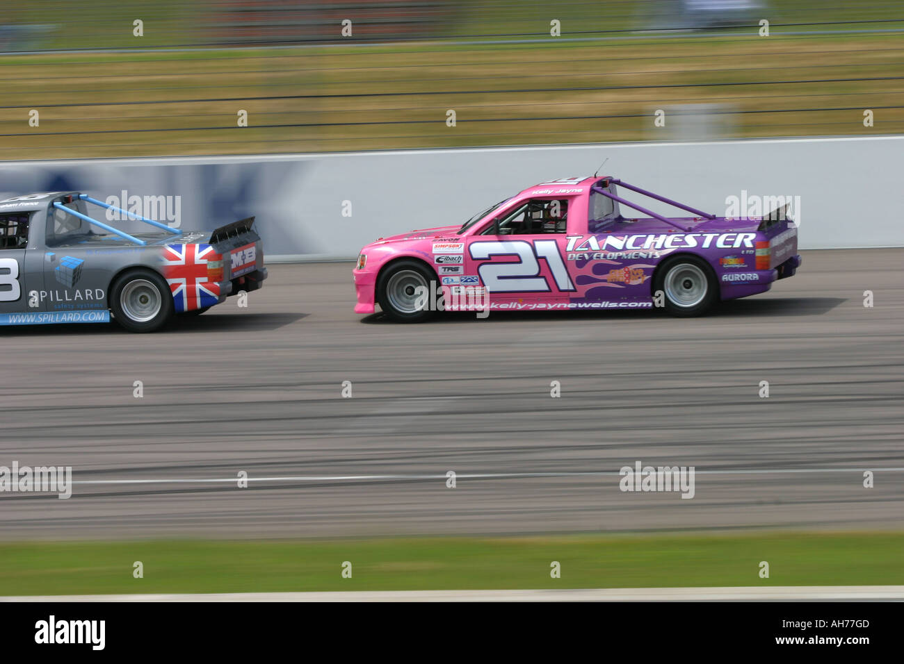 Racing pick up trucks Stock Photo - Alamy