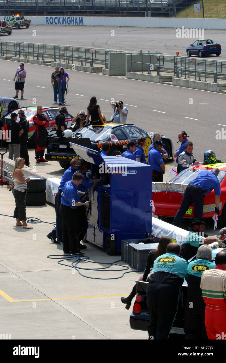 V8 Nascar stock car in pit lane Stock Photo - Alamy