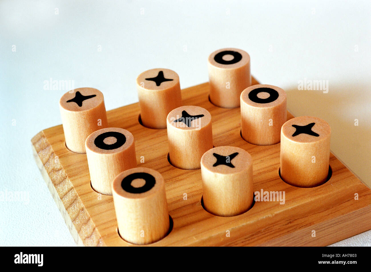 Game of "noughts and crosses Stock Photo - Alamy