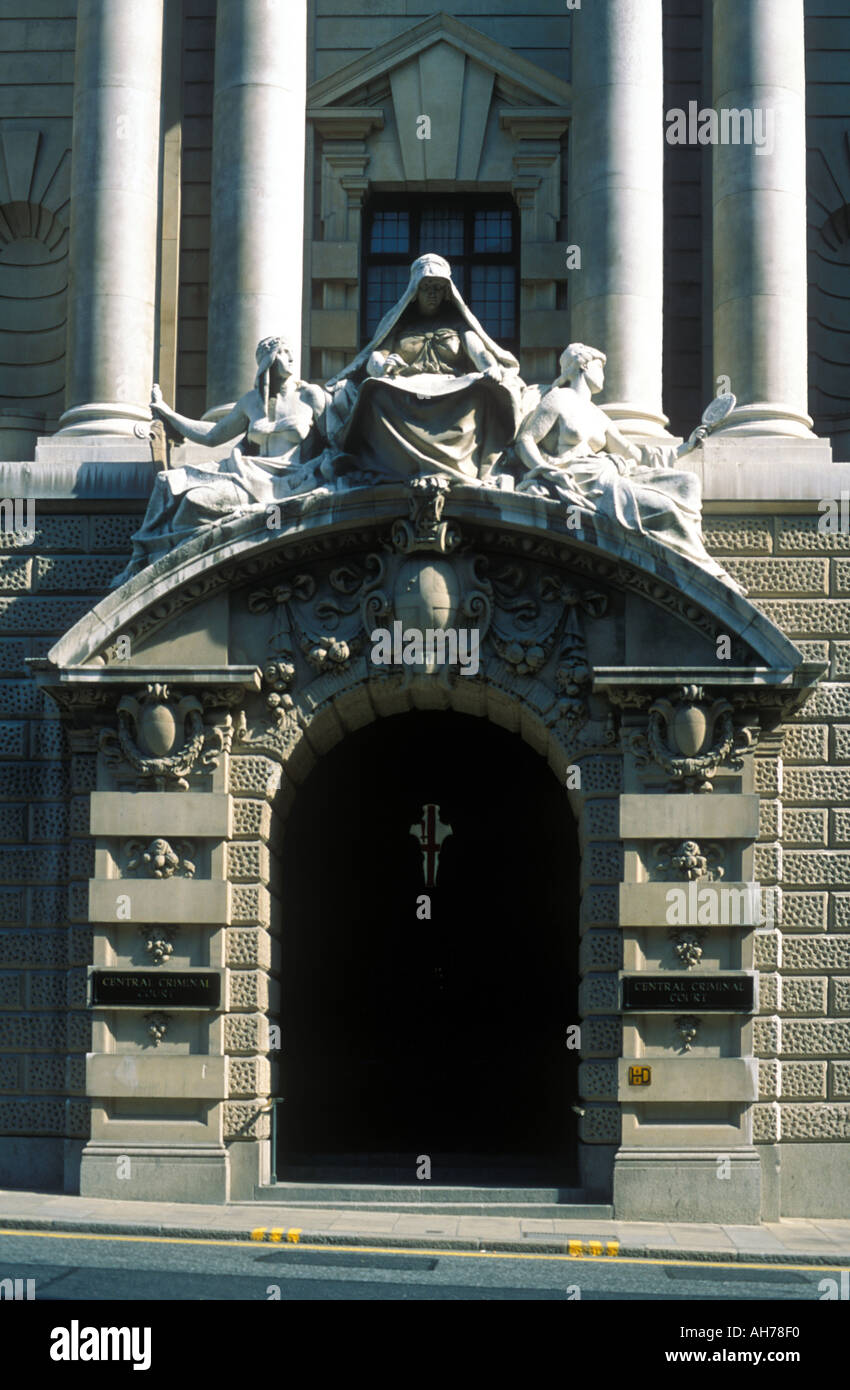 Central Criminal Court the Old Bailey London England Stock Photo - Alamy