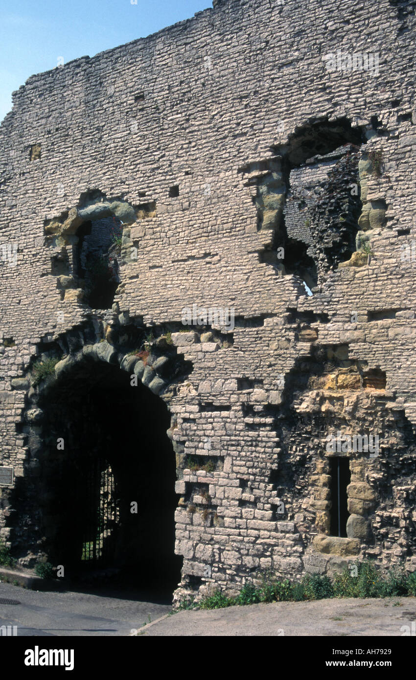 Burgess Gate in the Medieval Town Wall Denbigh Clwyd North Wales Stock ...