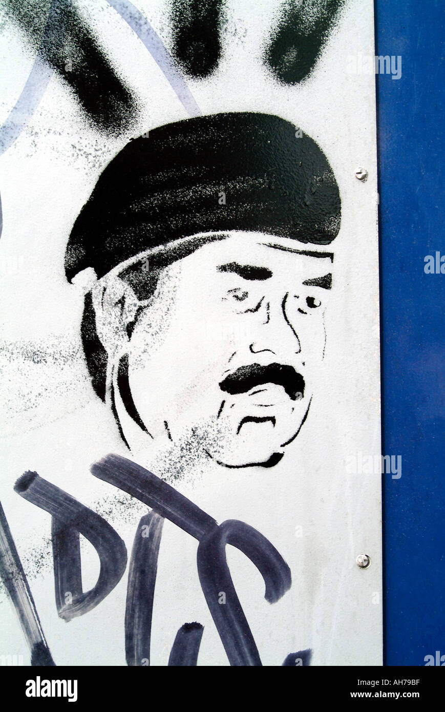 saddam hussein graffiti Stock Photo - Alamy