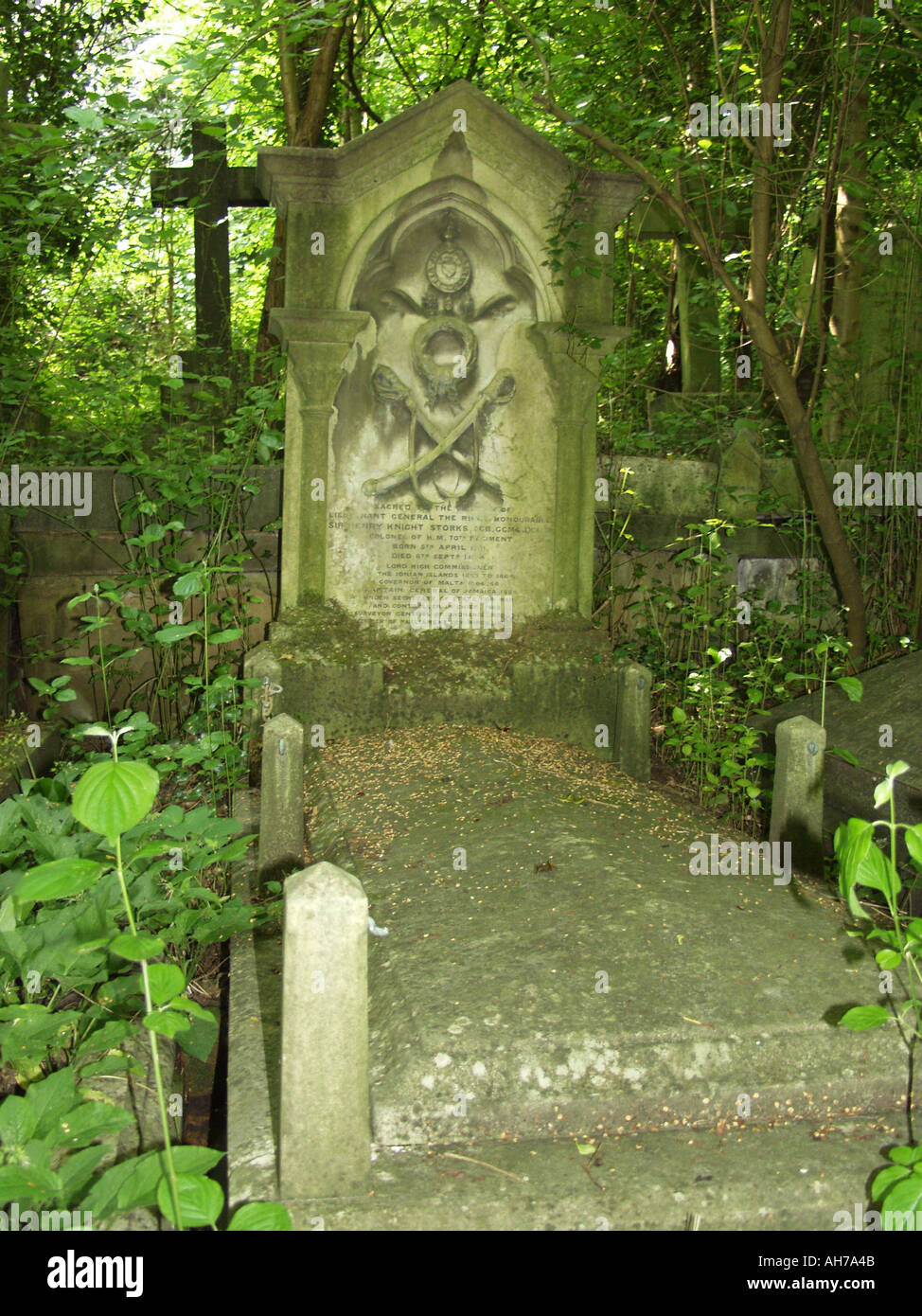 London Highgate cemetery Stock Photo - Alamy