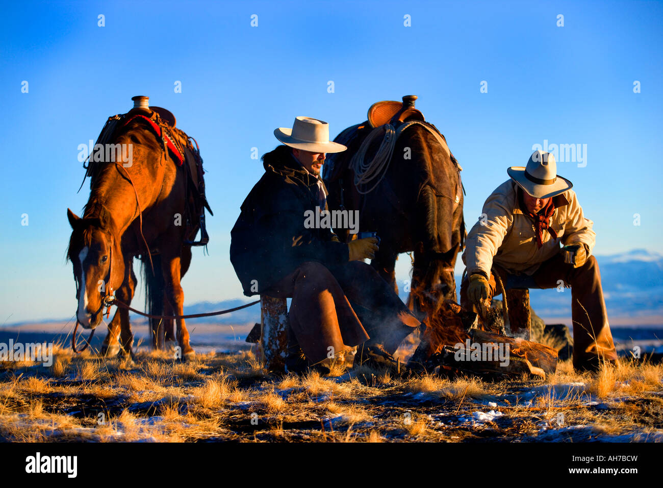 Cowboy Campfire Stock Photos & Cowboy Campfire Stock Images - Alamy