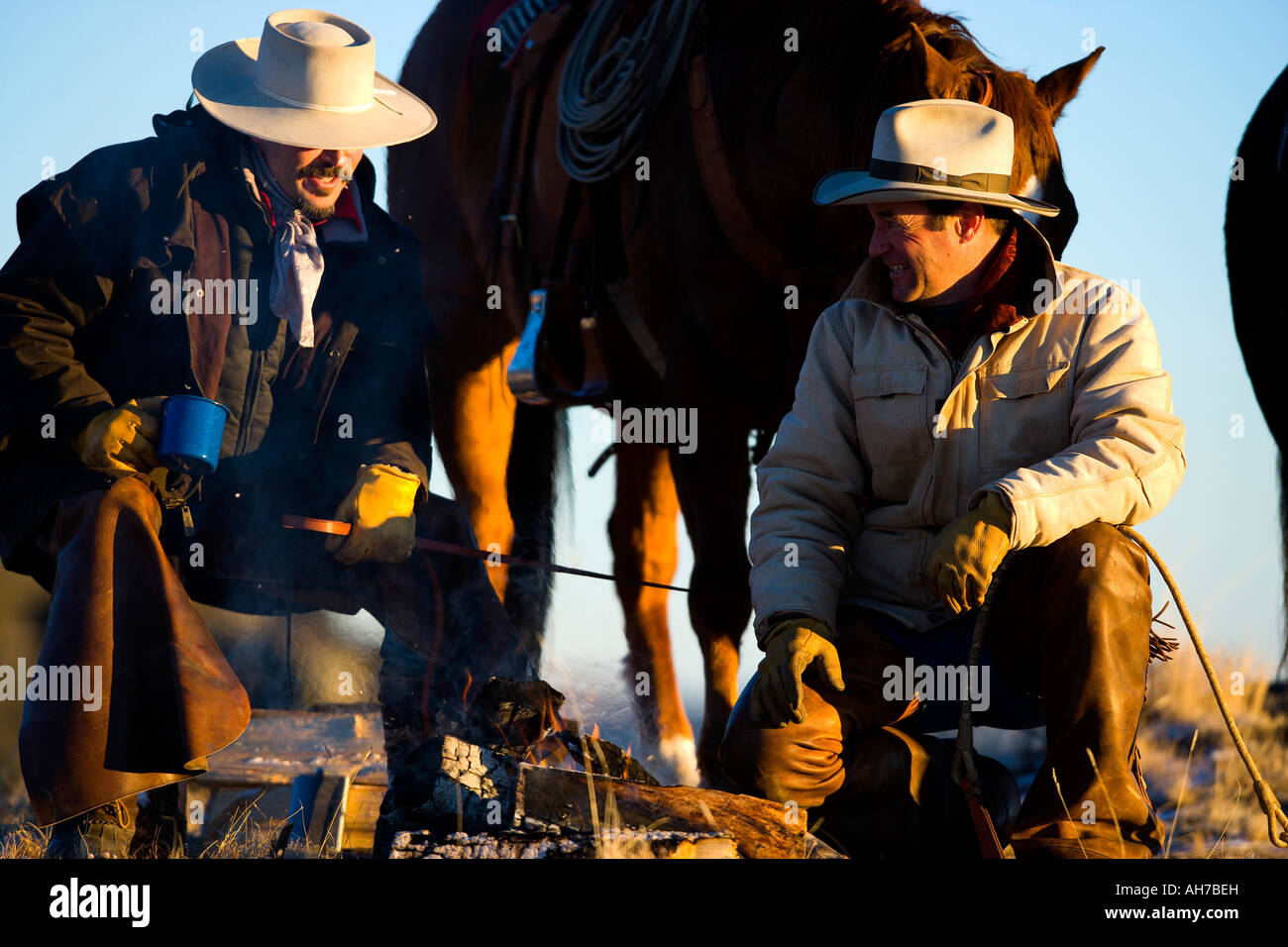 Cowboy fire hi-res stock photography and images - Alamy