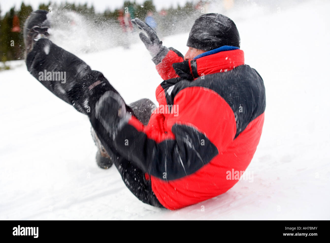 Adult man sliding down slide hi-res stock photography and images - Alamy