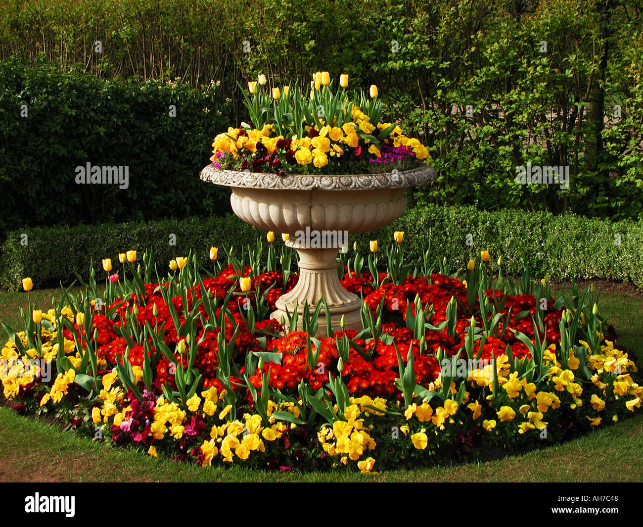 Spring flowers in The Regent s Park London UK Stock Photo - Alamy