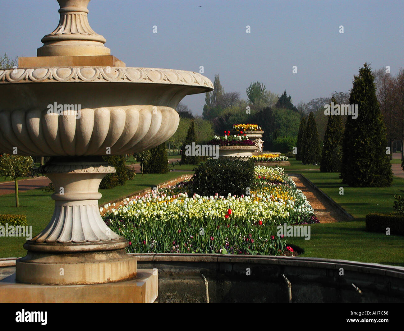 Spring flowers in The Regent s Park London UK Stock Photo - Alamy