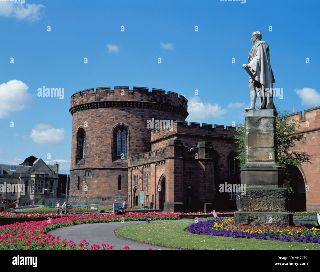 Statue of William Earl of Lonsdale in front of The Citadel, Carlisle ...