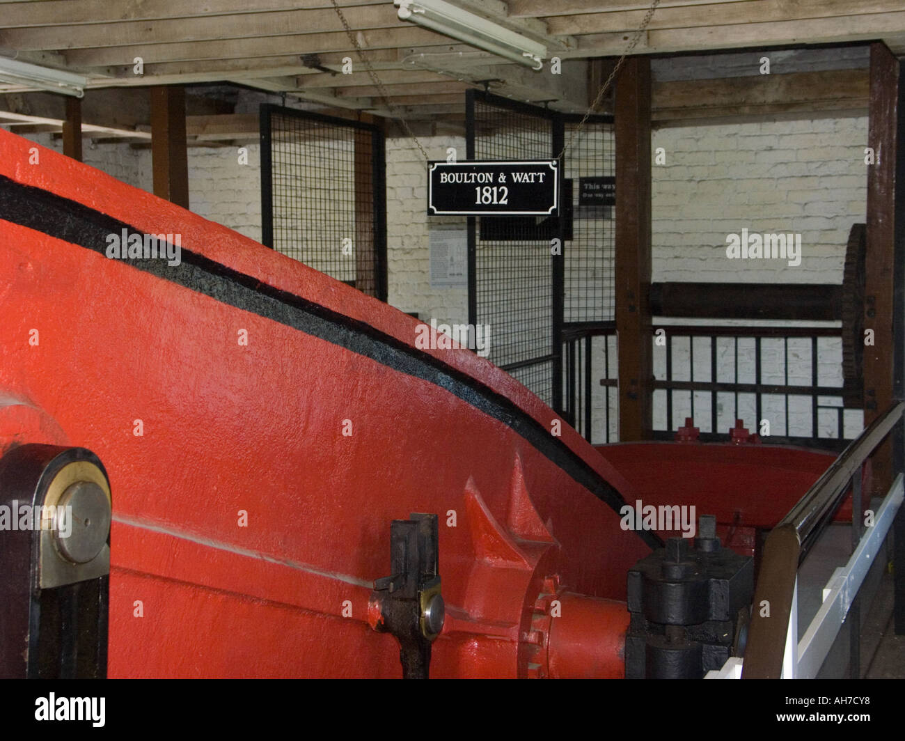 The beam gallery at Crofton Beam Engines Stock Photo - Alamy