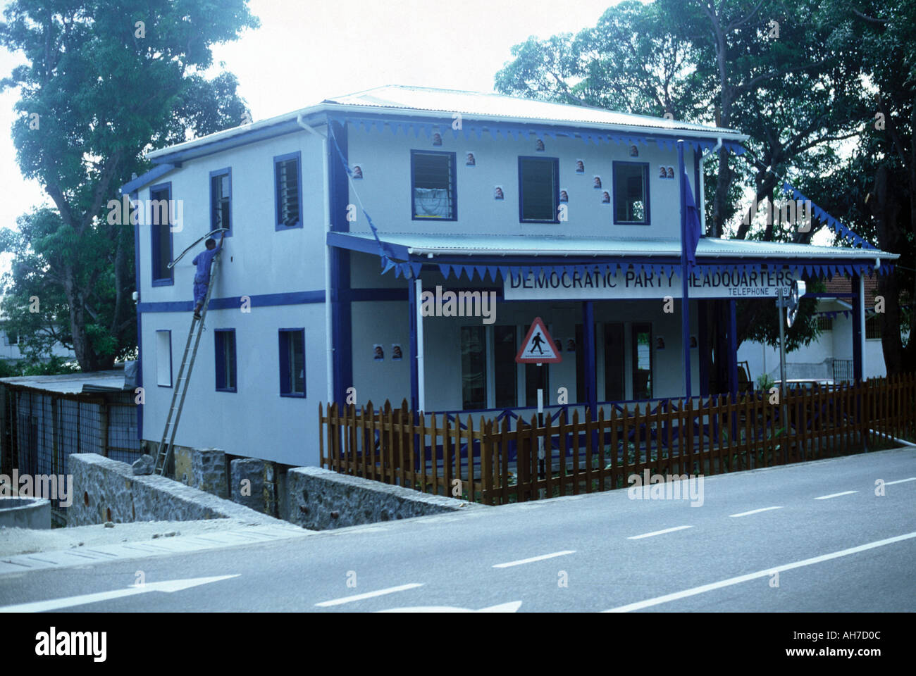 New headquarters for James Mancham s Democratic Party in 1992 in the ...