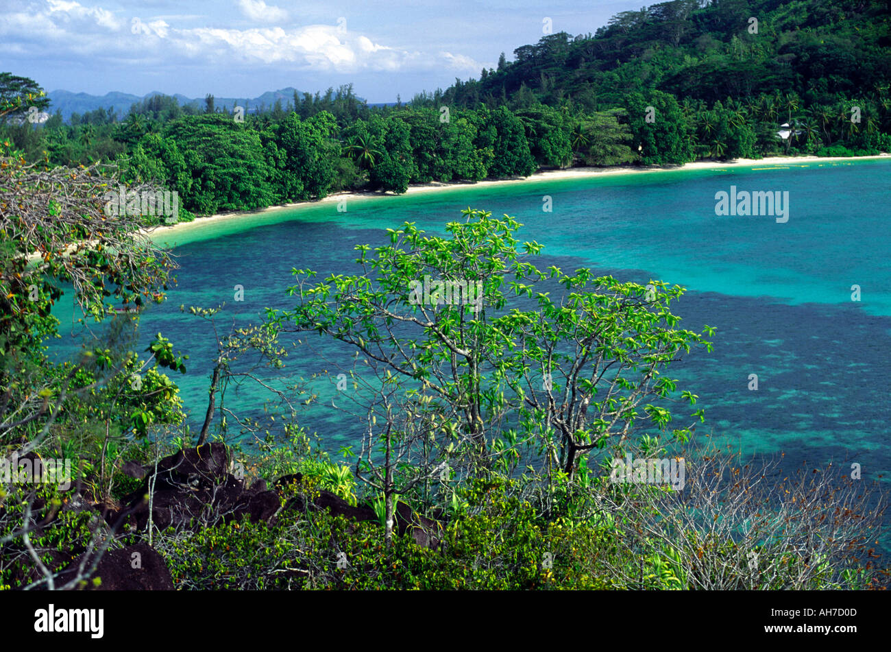 Port Launay marine park Mahe Seychelles Stock Photo - Alamy