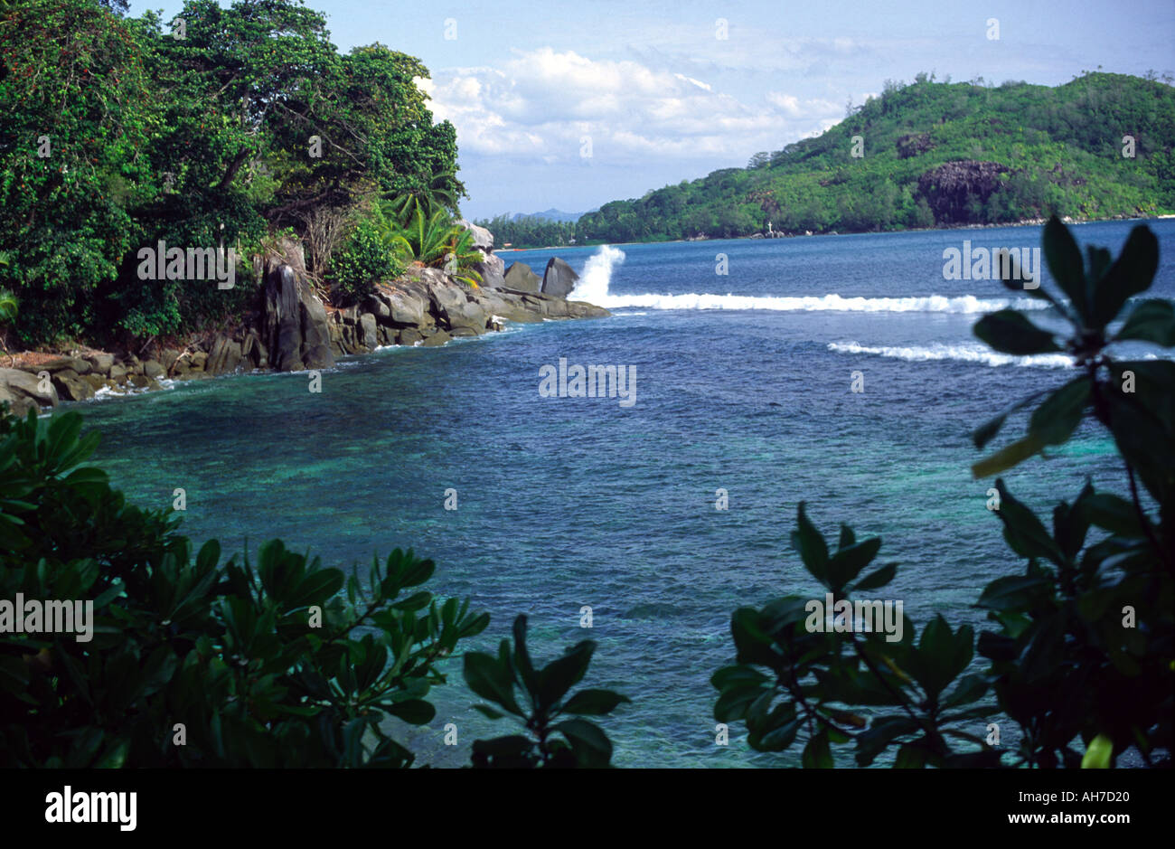 Port Launay marine park Mahe Seychelles Stock Photo - Alamy
