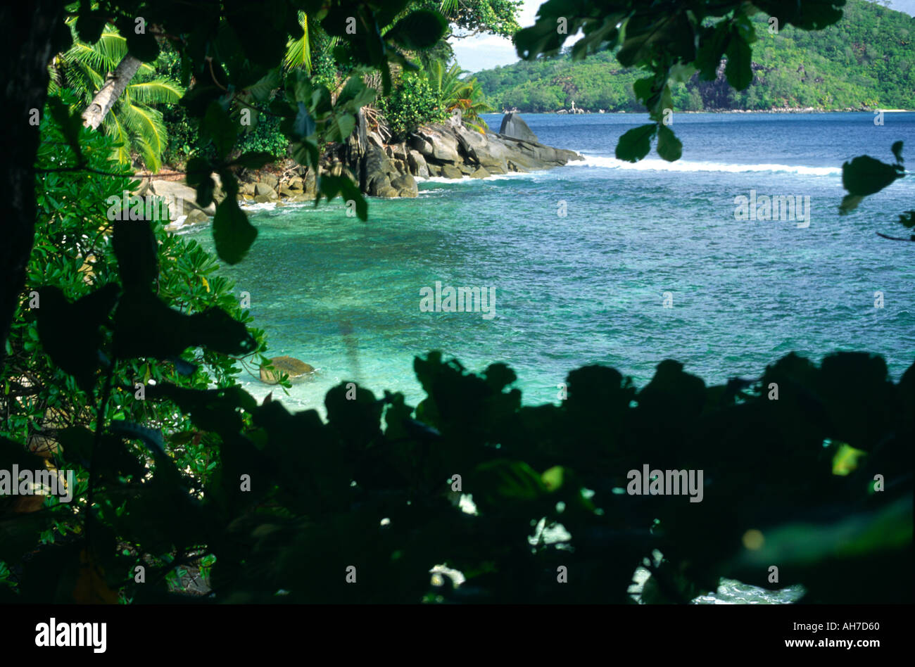 Port Launay marine national park Mahe Seychelles Stock Photo - Alamy