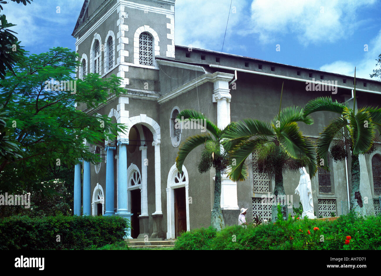 Cathedral of the Immaculate Conception Victoria Mahe Seychelles Stock ...