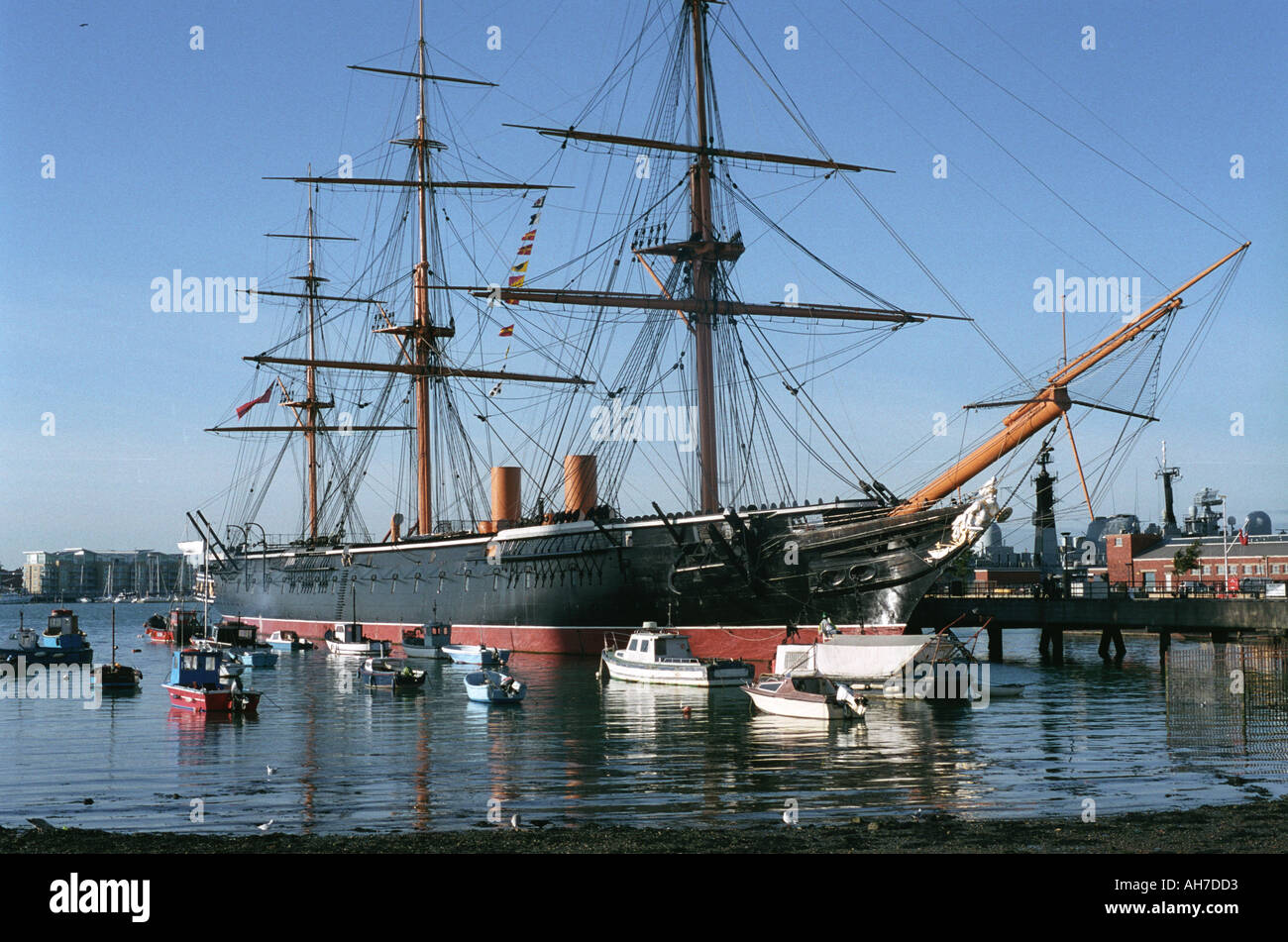 HMS Victory First Rate ship of the line guns cannons Portsmouth England ...