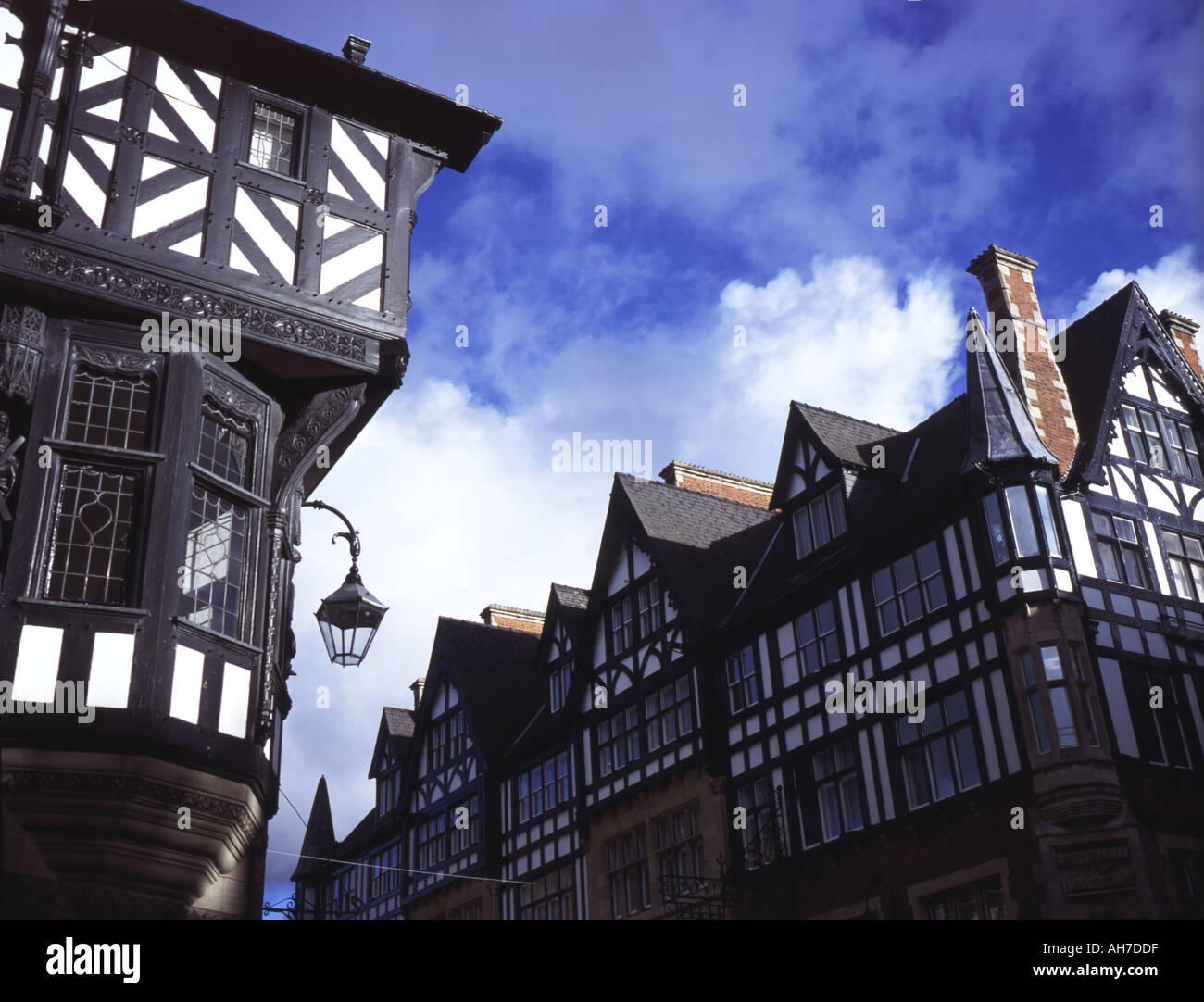 Tudor Period Type Buildings Chester Cheshire England UK Europe Stock ...