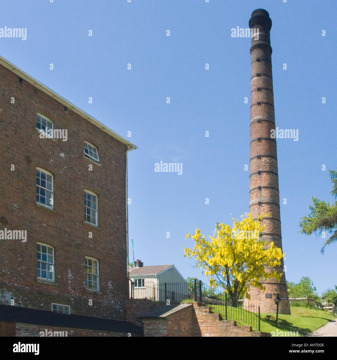 The pump house at Crofton Beam Engines Stock Photo - Alamy